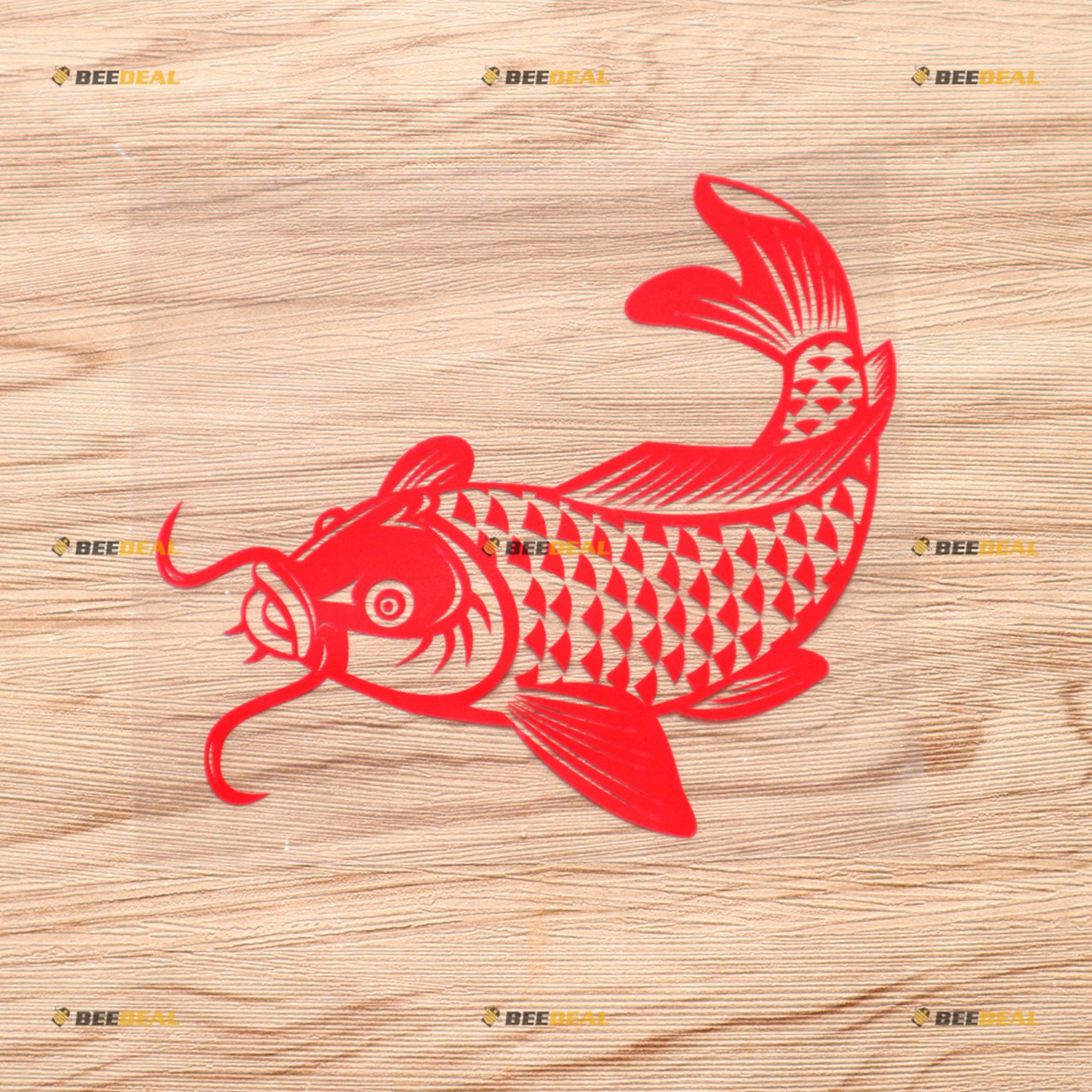 Koi Fish Japan Japanese JDM Sticker Decal Vinyl - Red 6" - Fit for ...
