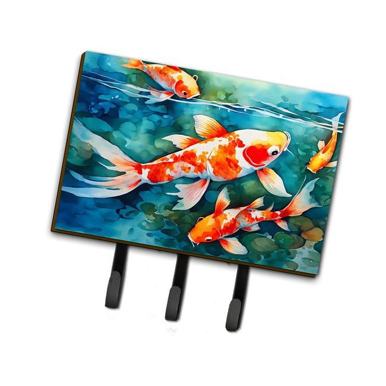 Carolines Treasures 9 x 6 in. Koi Fish Leash or Key Holder - Walmart.com