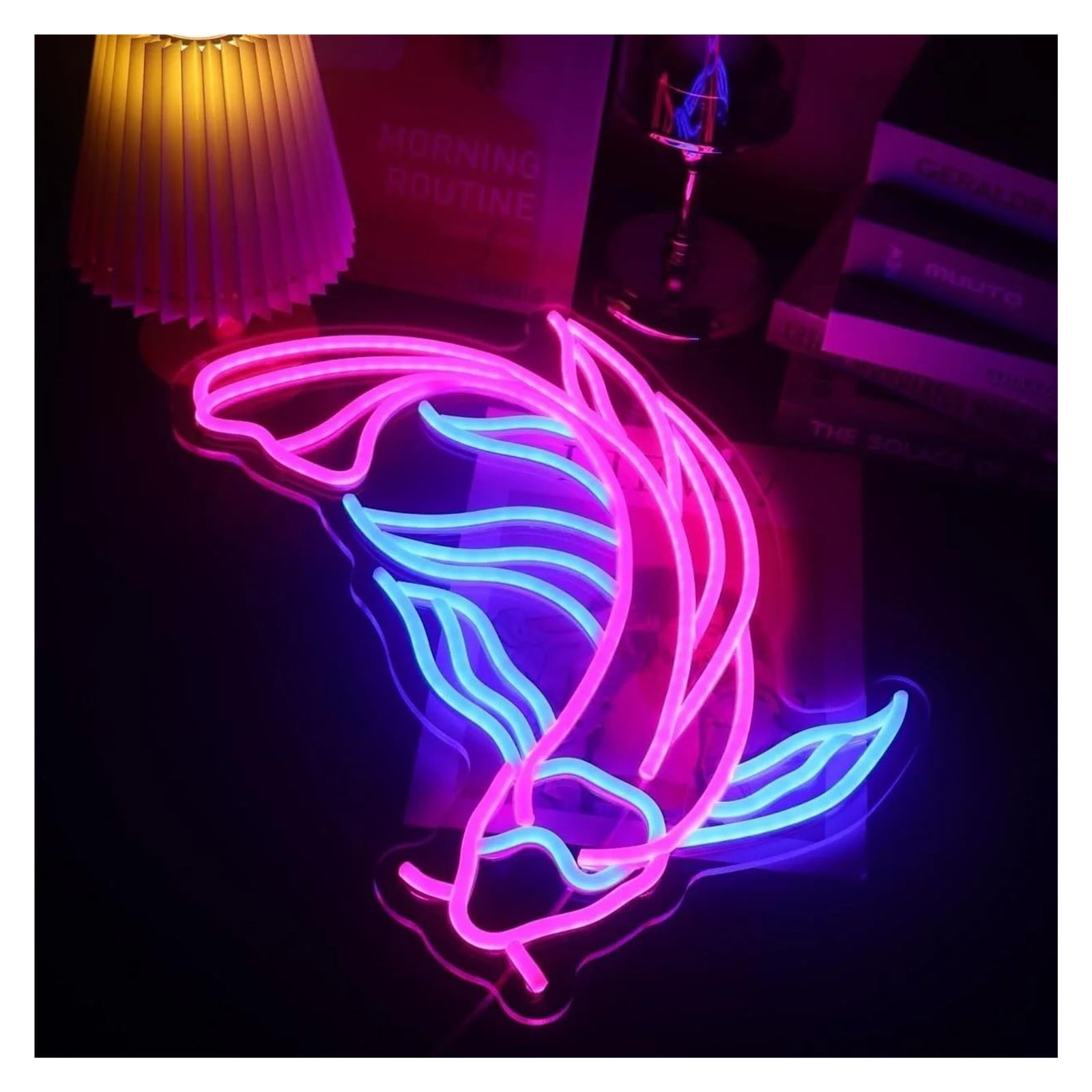 Koi Fish Led Neon Sign Room Decor Wall Art Decor Birthday Party Decor ...