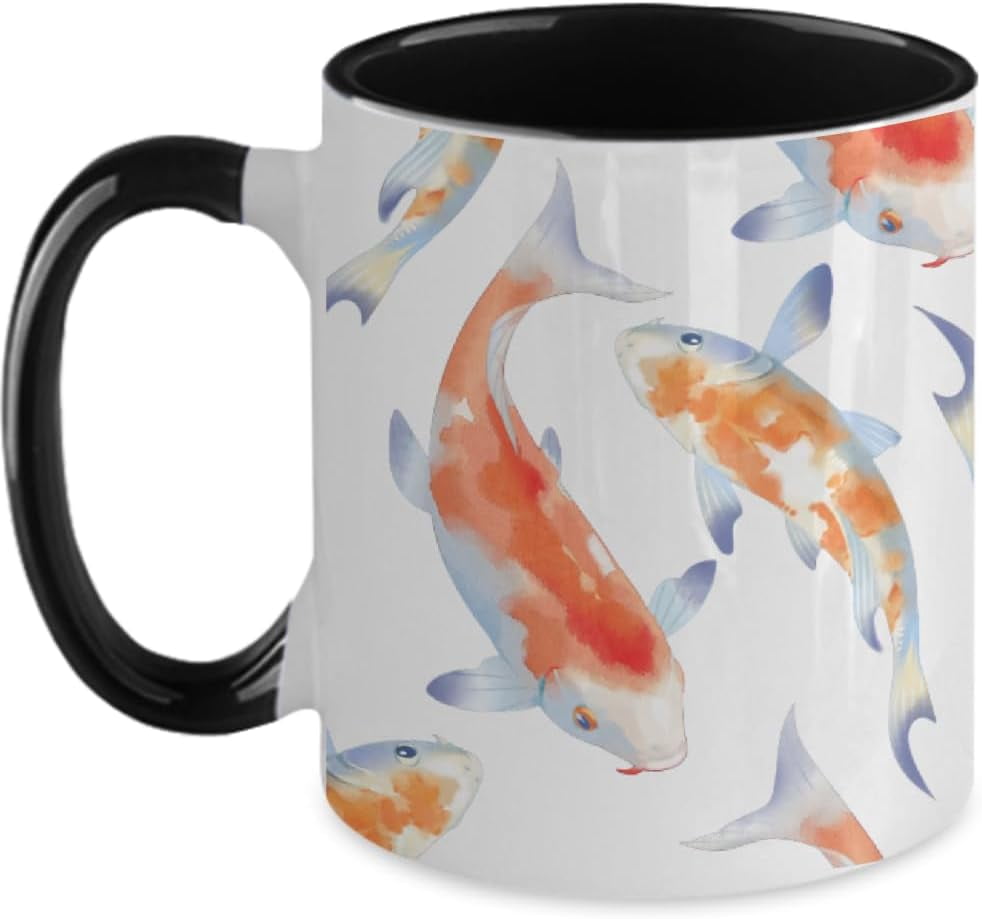 Koi Fish Mug | 11 oz Ceramic Mug | Dishwasher - Microwave Safe ...