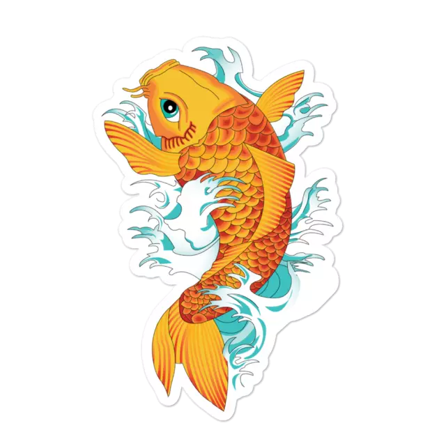 Koi Fish Sticker Vinyl Jdm Stance Drift Scary Halloween Decor Horror ...