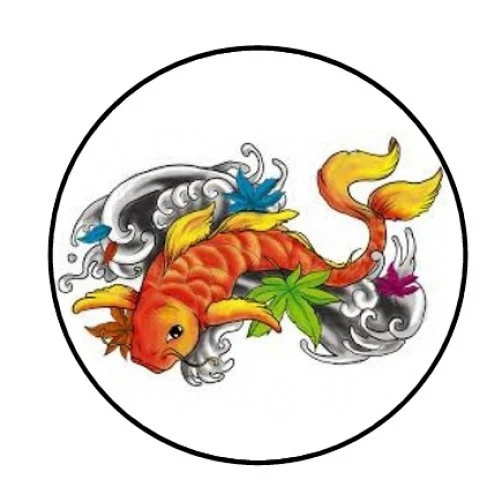 Koi Fish Stickers Phone Decal Water Bottle Stickers Car Decals, Laptop ...