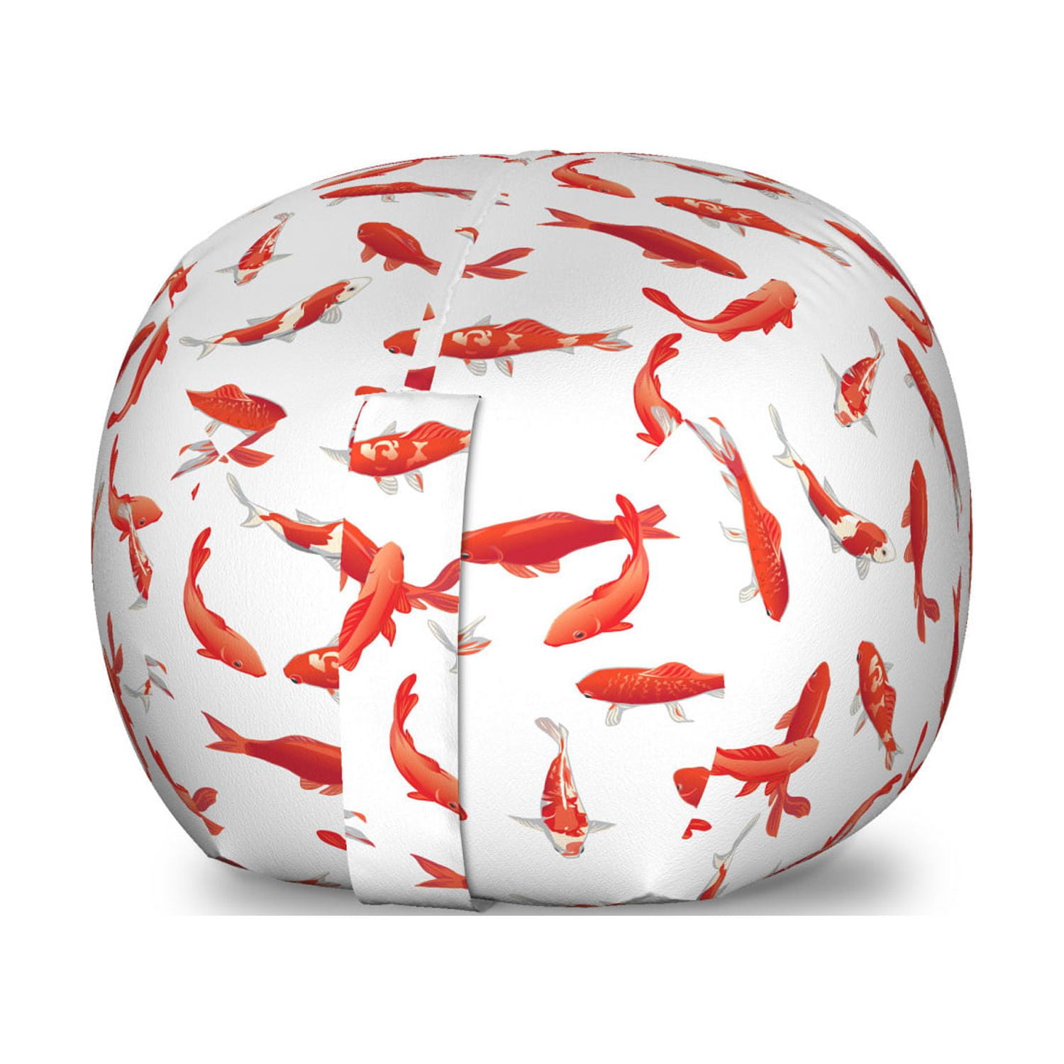 Koi Fish Storage Toy Bag Chair, Eastern Japanese Exotic Koi Fish Common ...