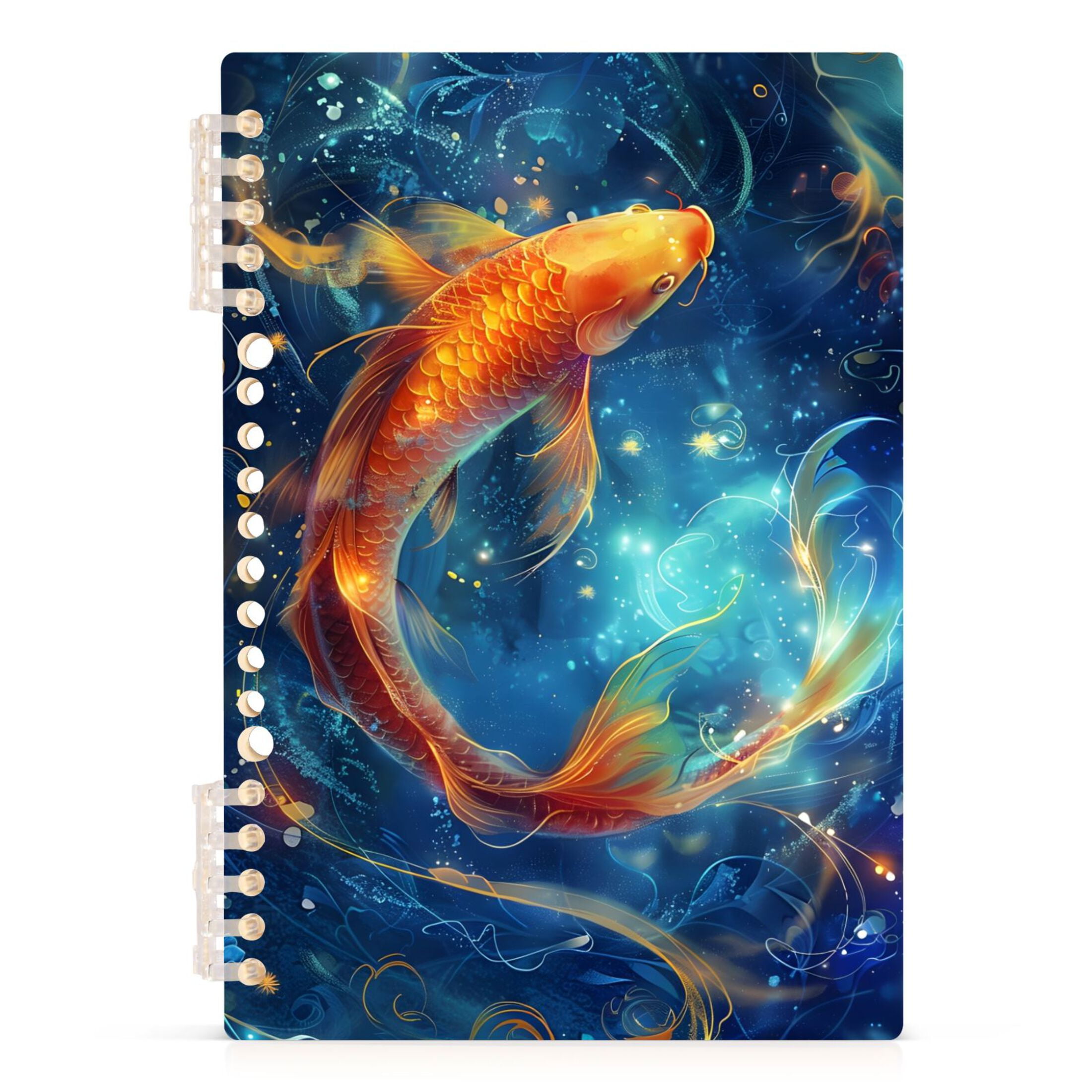 Koi Fish Swimming Notebooks 1-subject Journal 60 Sheets A5 College ...