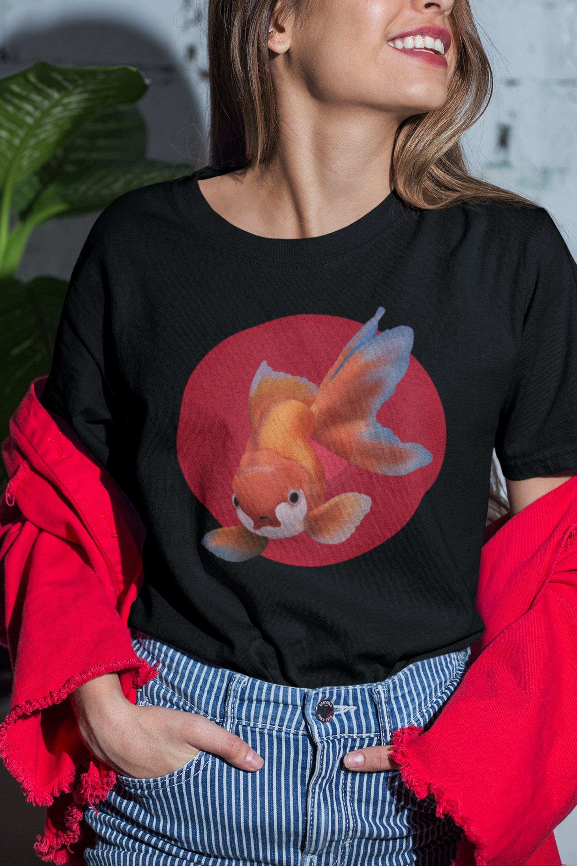 Koi Fish T-Shirt - Aesthetic T shirt - Japanese - Good Fortune ...