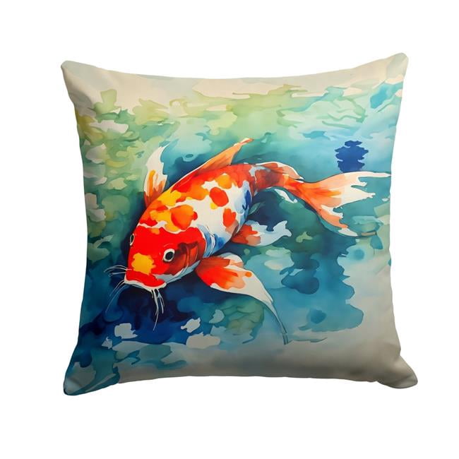 Koi Fish Throw Pillow 18 in x 18 in - Walmart.com