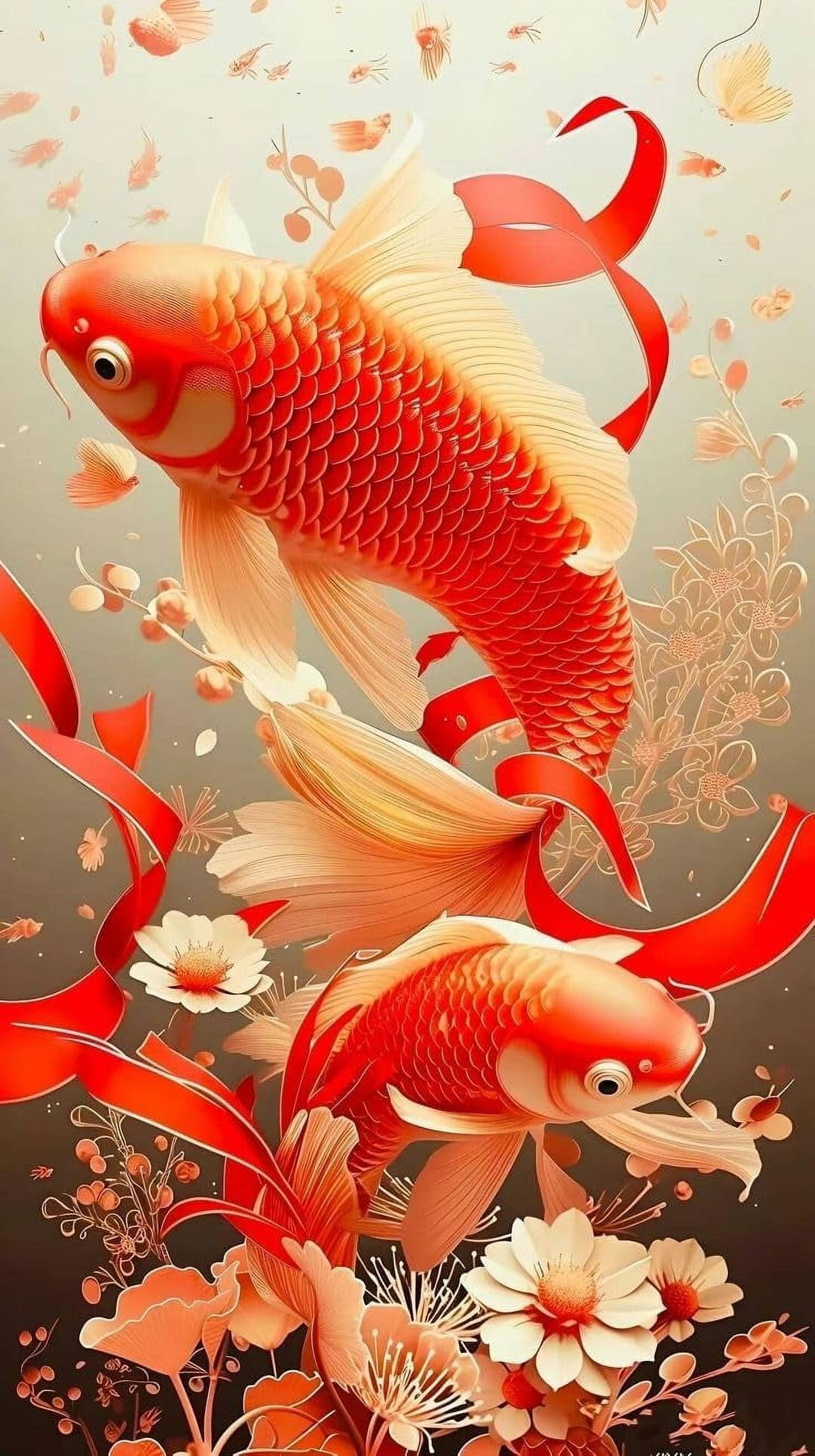 Koi Fish in A Pond Puzzles for Adults 500 Pieces, Impossible Hard ...