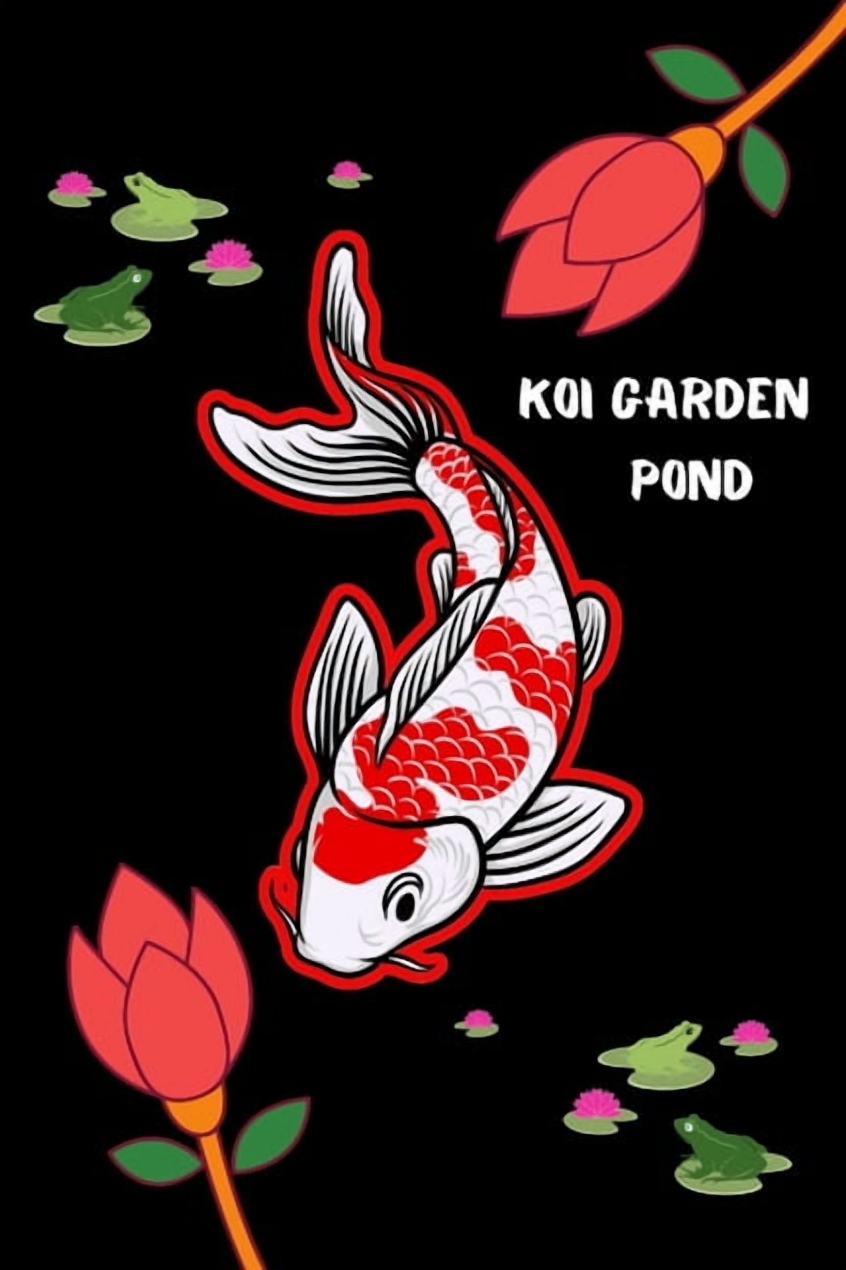 Koi Garden Pond : Customized Compact Koi Pond Logging Book, Thoroughly ...