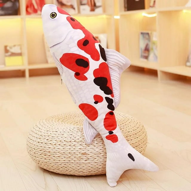 Koi Plush Toys Stuffed Soft Fish Doll Soft Koi Pillow Plush Goldfish ...