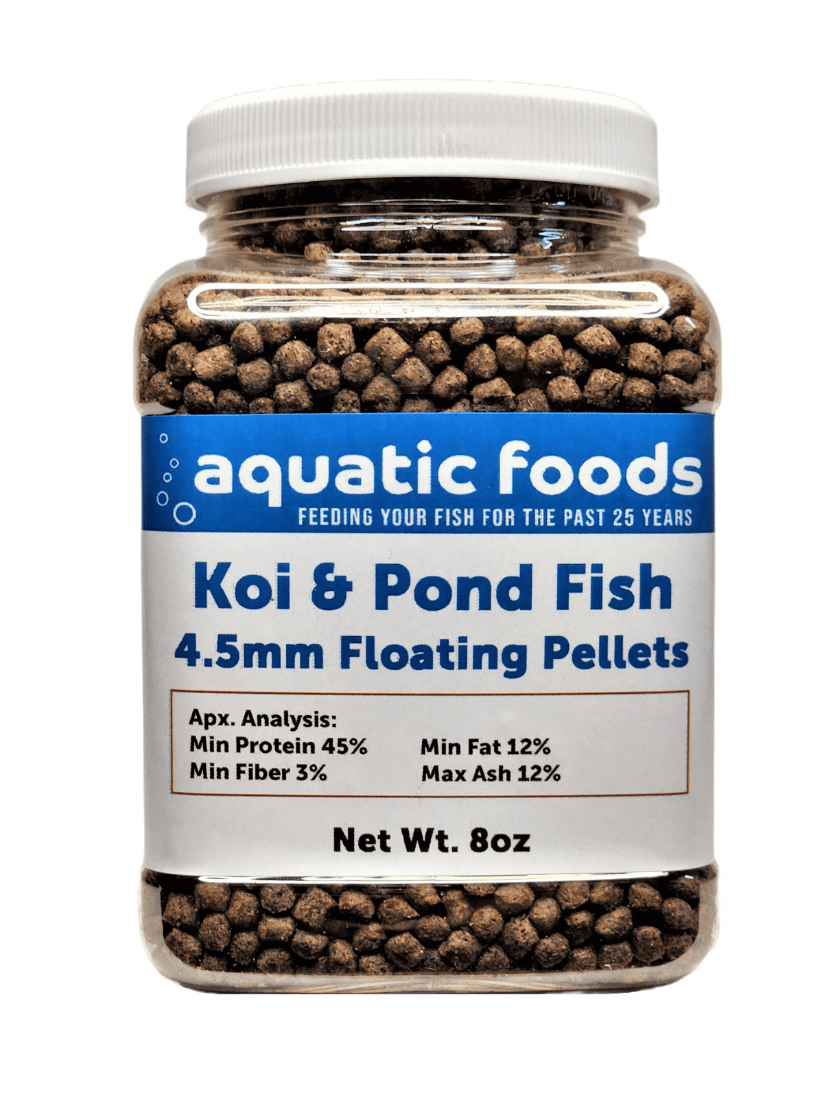 Koi and Pond Fish Pellet Food, 45% Protein 4.5mm Floating Koi Pond ...