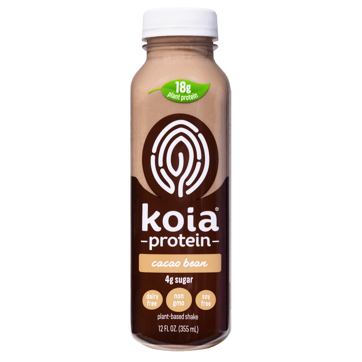 Koia Protein Nutritional Shake, Cacao Bean, 18g Plant Protein, Non-Dairy Ready to Drink ...