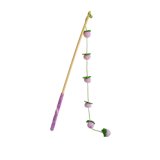 Koiauber Interactive Cat Wand Toy Cat Teaser Stick String Toy with ...