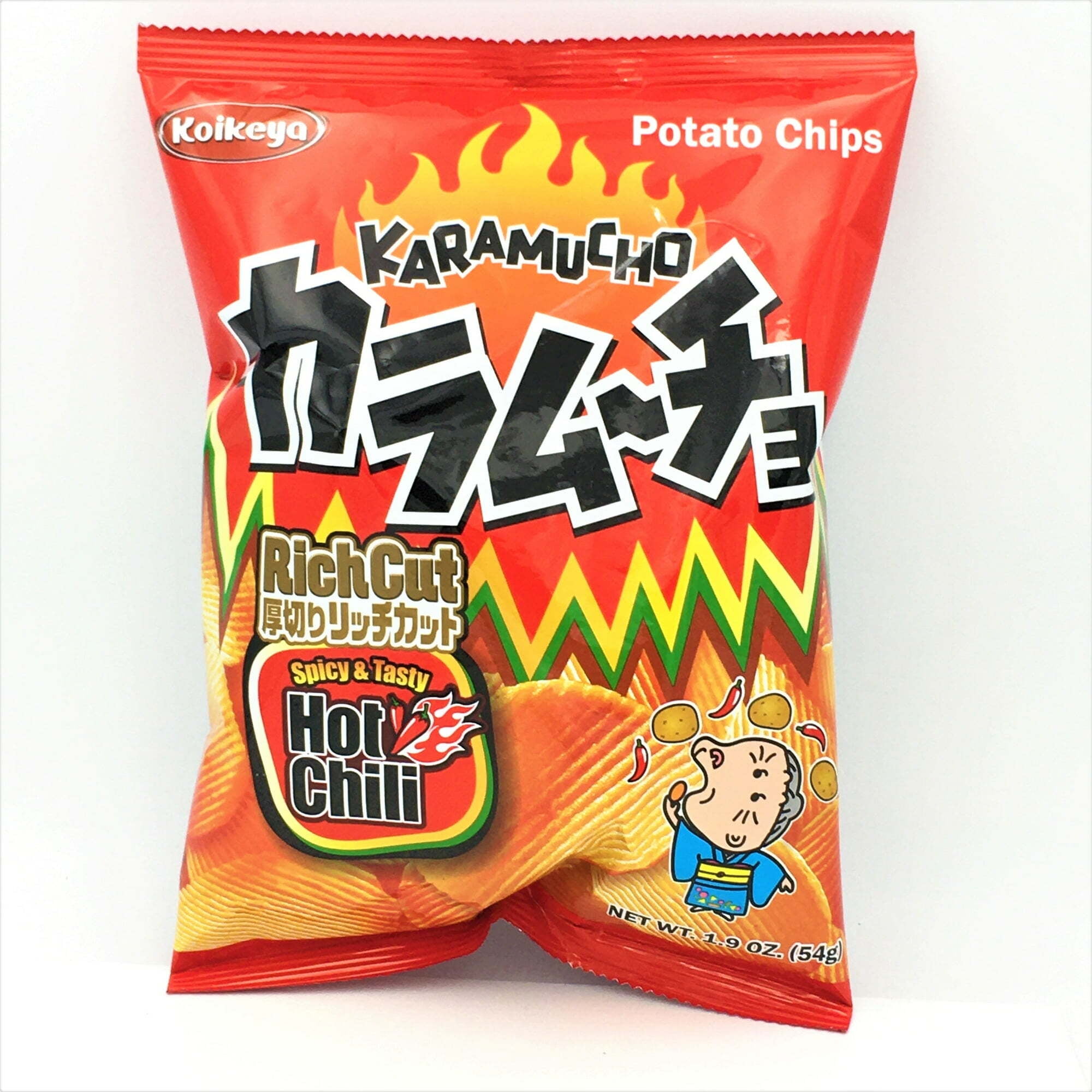 Koikeya Karamucho Hot Chili Chips Rich Cut - Walmart.com