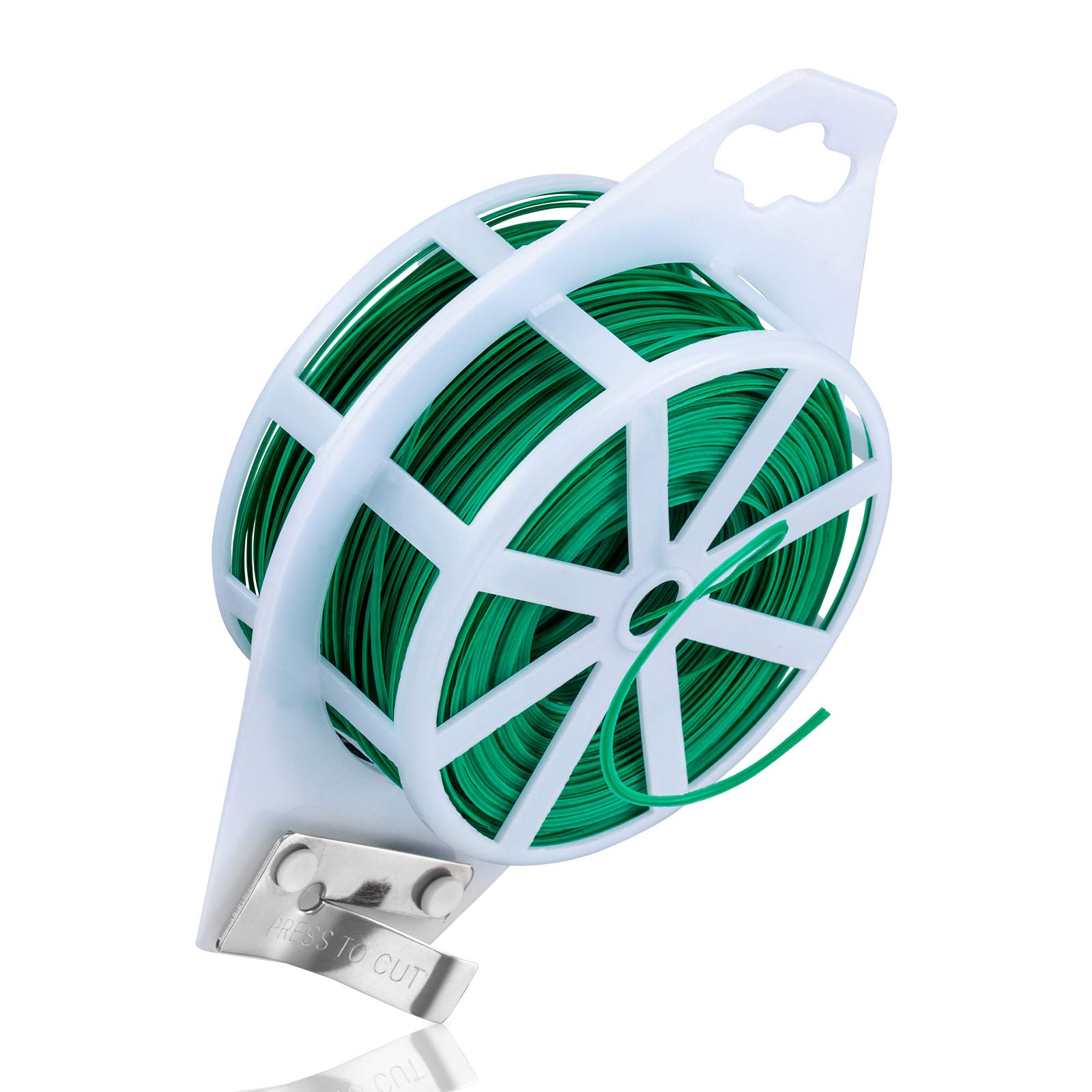 Koimsec 328 Feet (100m) Garden Plant Twist Tie with Cutter Reusable for ...