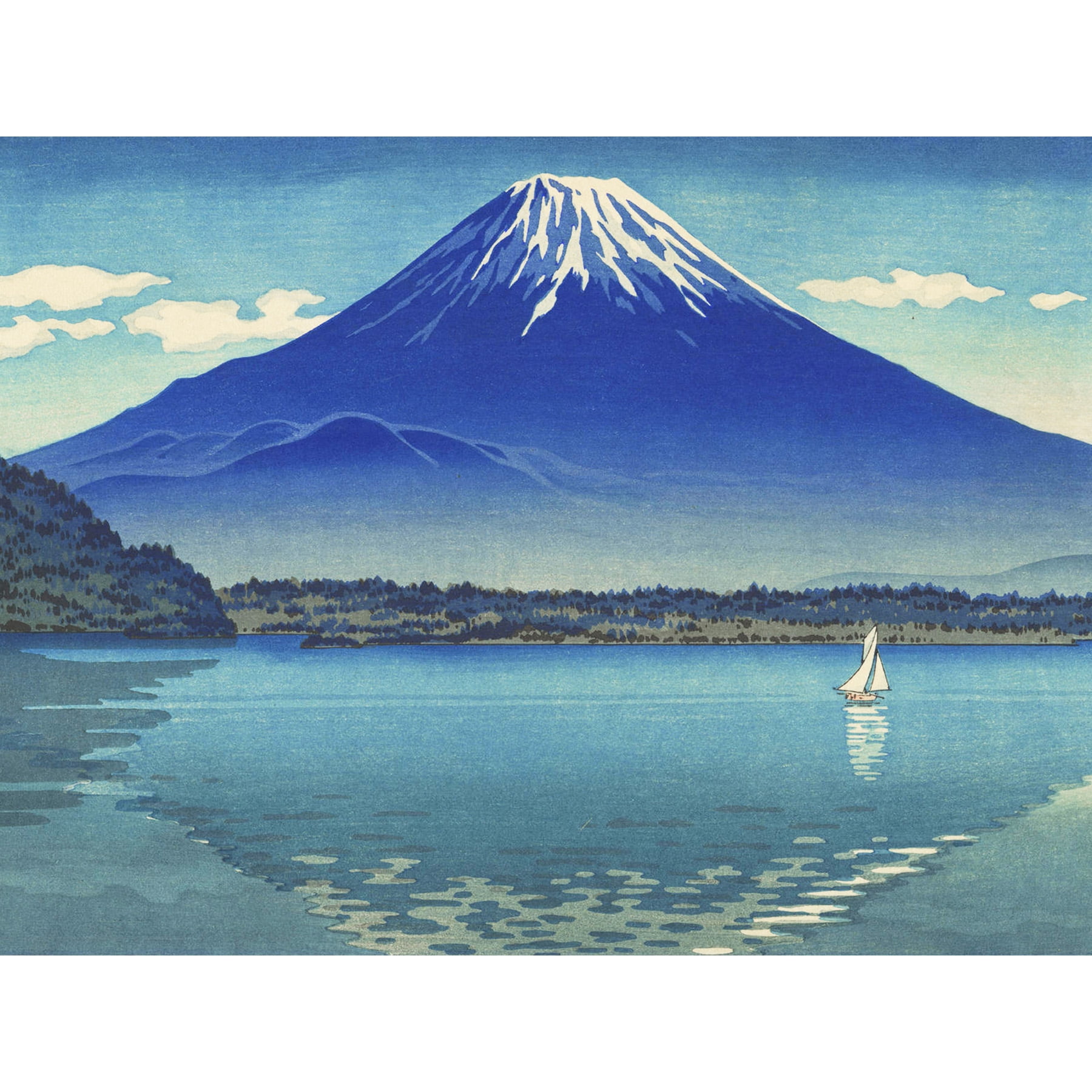 Koitsu Lake Shoji Mount Fuji Japanese Painting Extra Large XL Wall Art ...