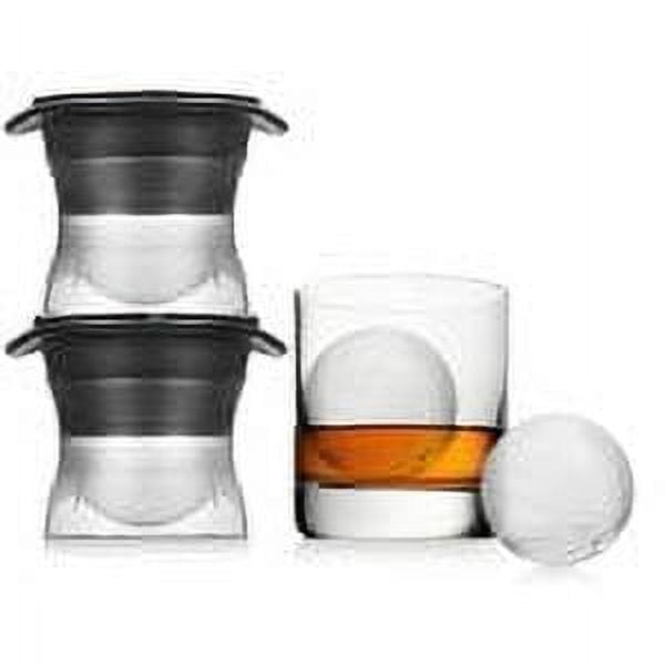 Koja Large Ice Ball Maker Mold 2-Pack - Silicone Sphere Tray for ...