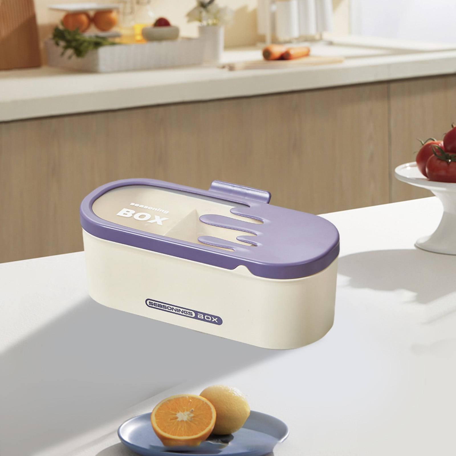 Kojanyu 3-Compartment Spice Container Stackable Seasoning Organizer ...