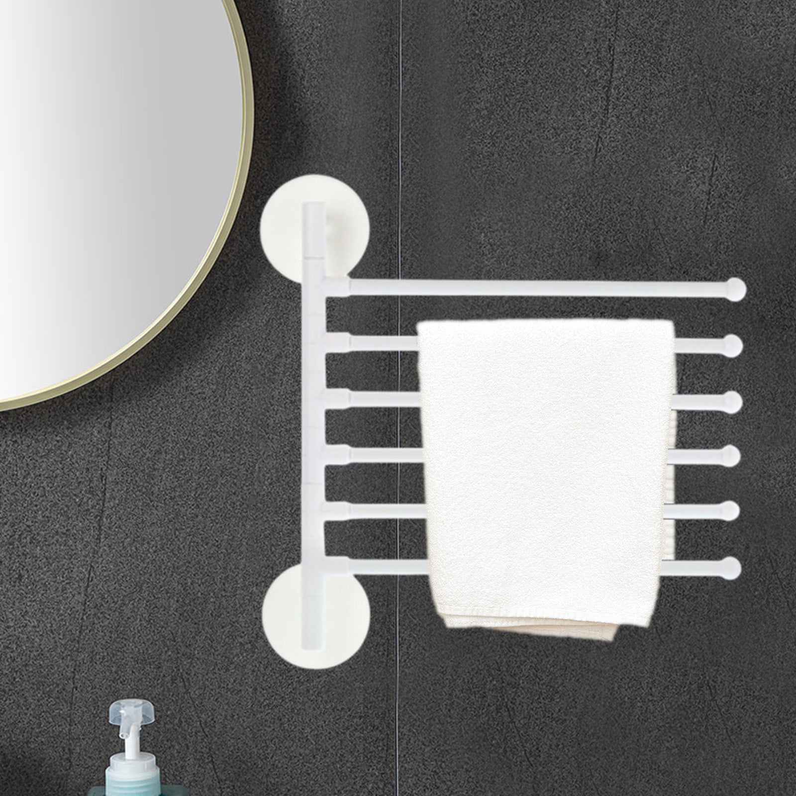 Kojanyu 6-Tier Towel Rack Vertical Bathroom Organizer for Linens ...
