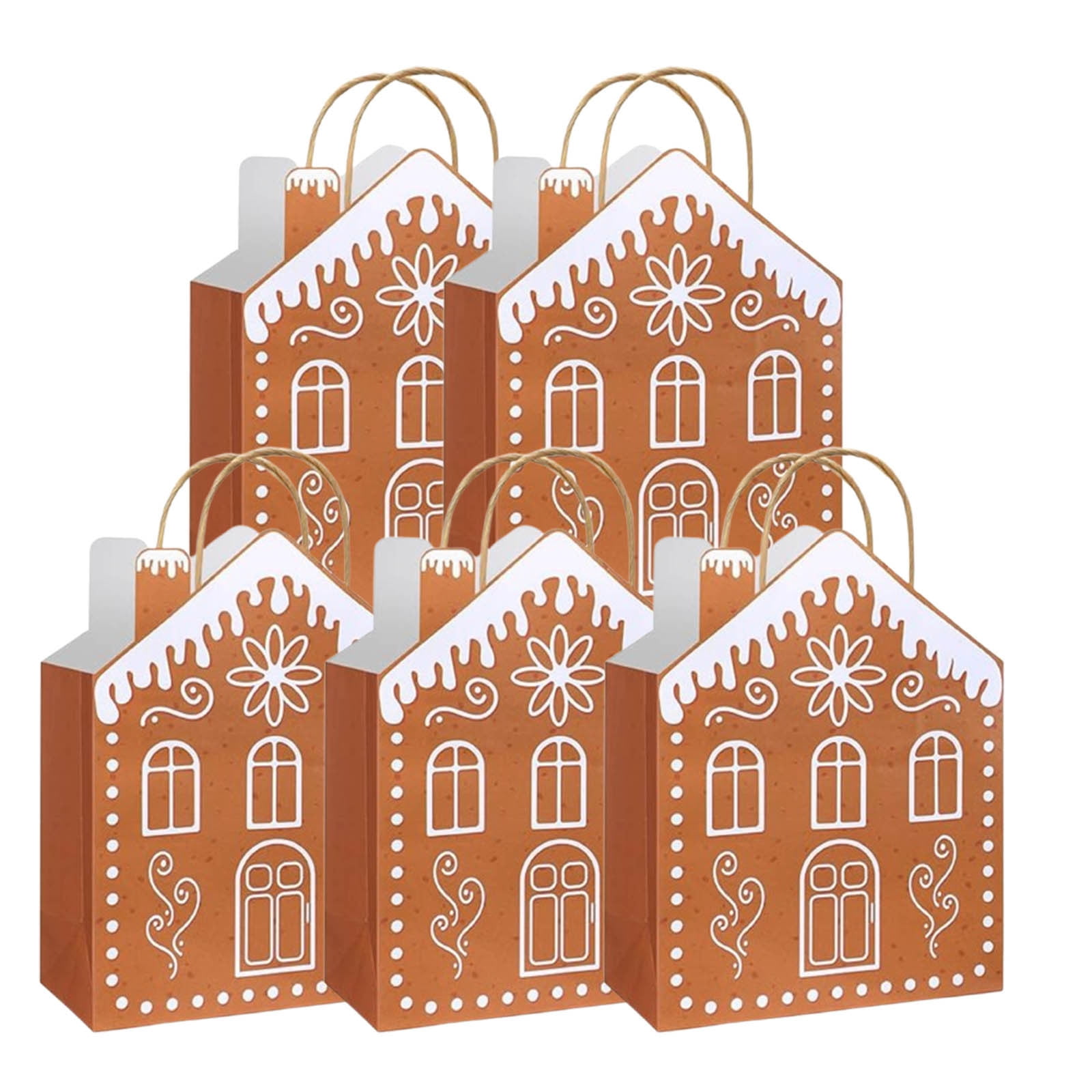 Kojanyu Christmas Gingerbread House Gift Bag With Handle – Festive ...