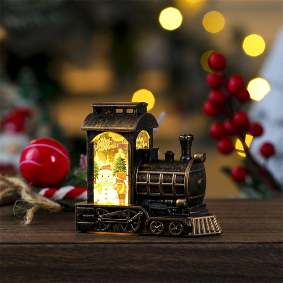 Kojanyu Christmas Locomotive Candle Lights,Window Display Ornaments ...