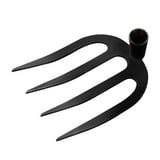 Kojanyu Four-Tooth All Steel Rake Tool for Garden Weeding,Thickened ...