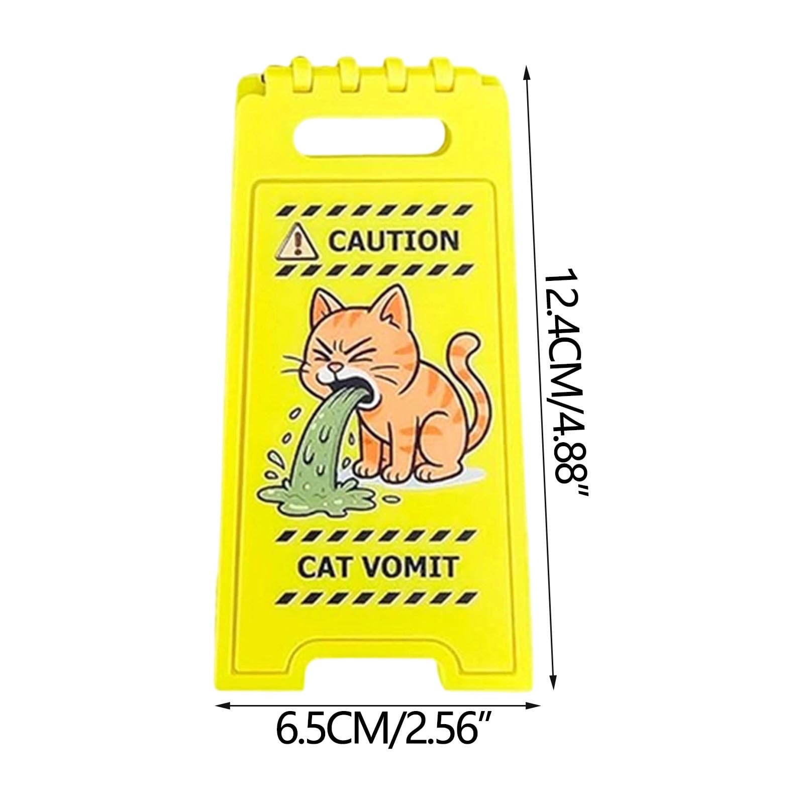 Kojanyu Funny Beware of Cats Vomitus Mini Foldable Table Sign,Double ...