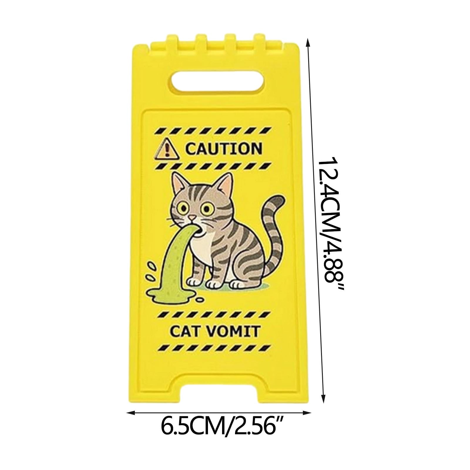 Kojanyu Funny Beware of Cats Vomitus Mini Foldable Table Sign,Double ...