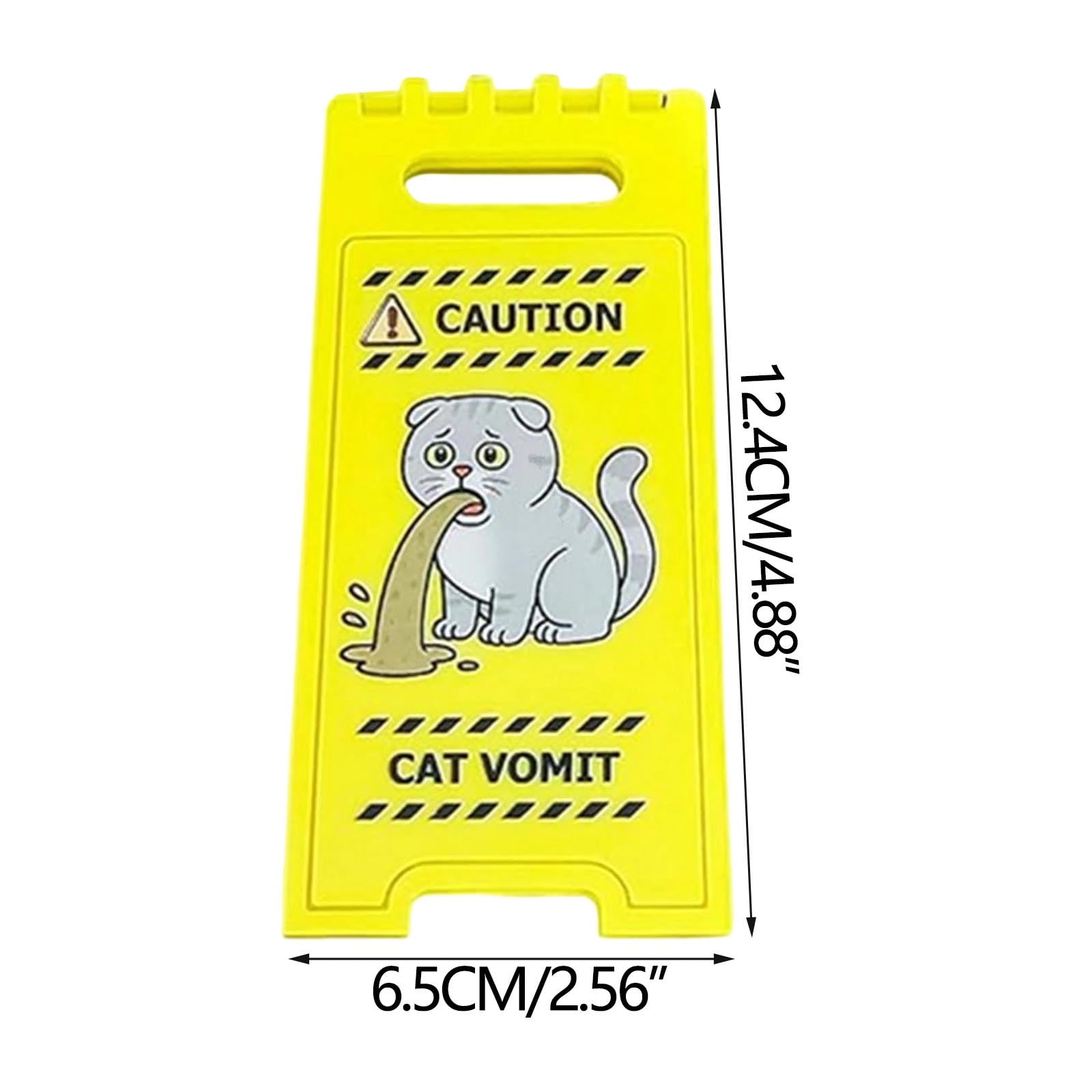 Kojanyu Funny Beware of Cats Vomitus Mini Foldable Table Sign,Double ...