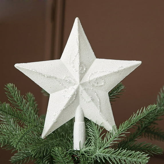 Kojanyu Glitter Christmas Tree Top Star – Dazzling Five-Pointed Tree ...