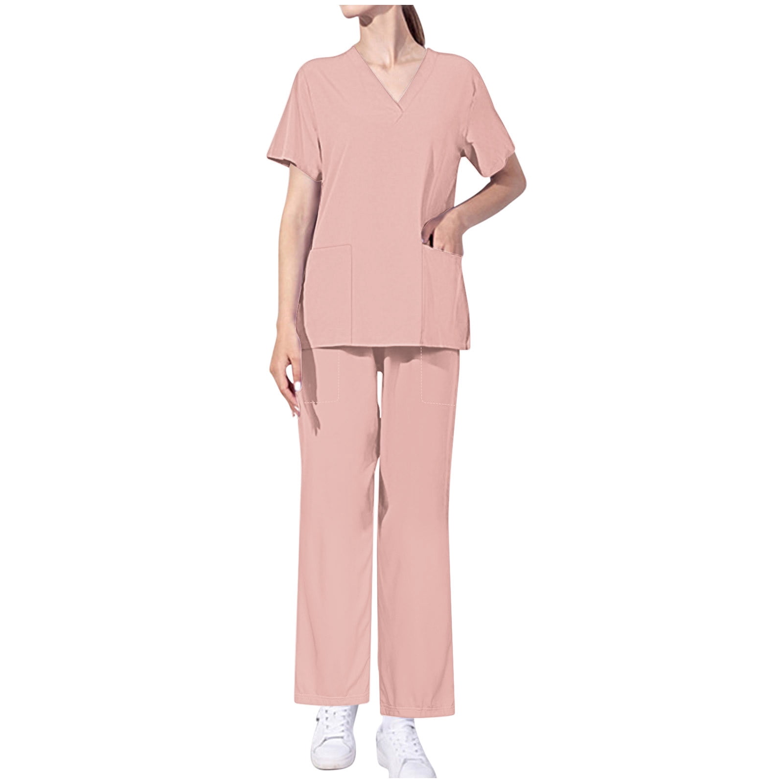 Kojanyu Medical Scrub Set Lightweight Stretch Operating Room Hand ...
