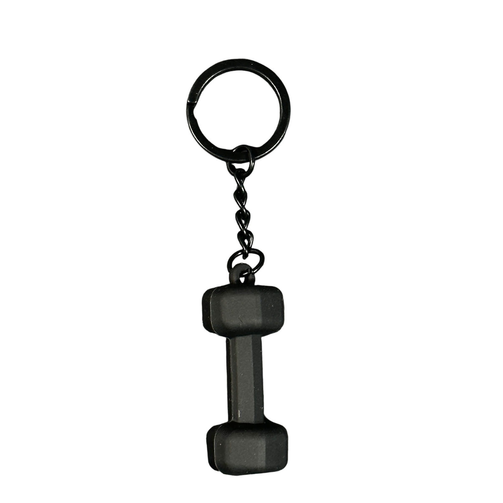 Kojanyu Mini Dumbbell Keychain,Soft Rubber Fitness Pendant for Gym ...