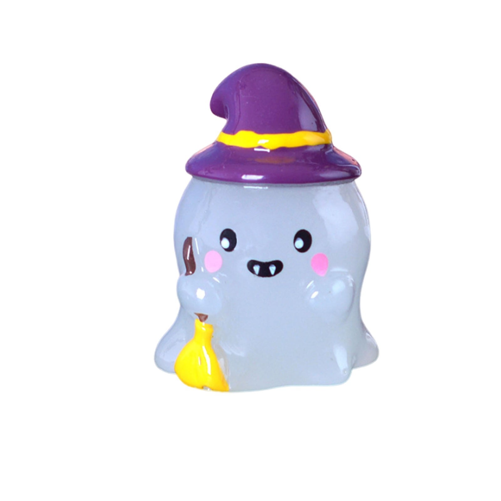 Kojanyu Mini Halloween Garden Figurines,Cute Pumpkin Ghost Resin ...