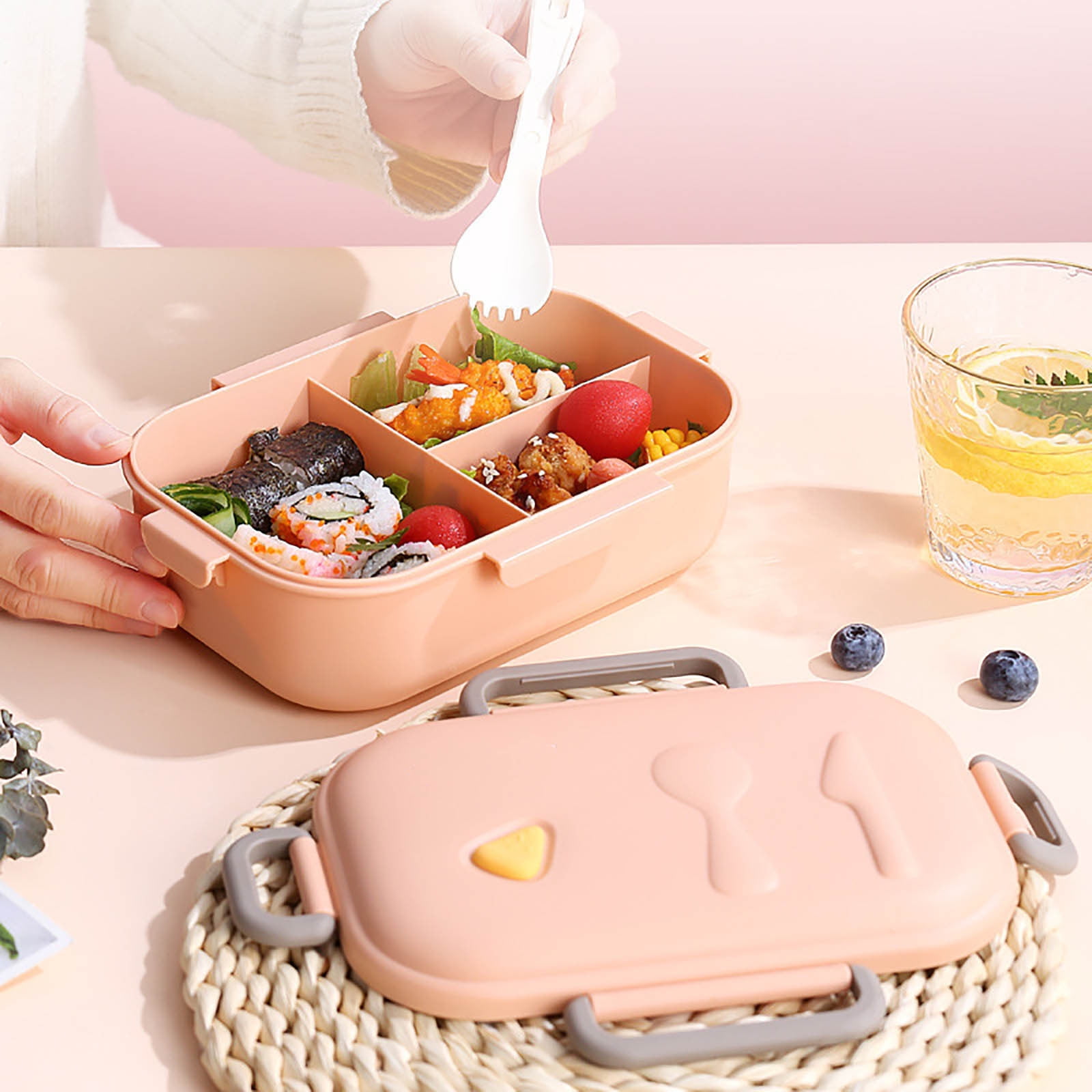 Kojanyu Multi-Compartment Weight Loss Lunch Box,Microwave-Safe Bento ...