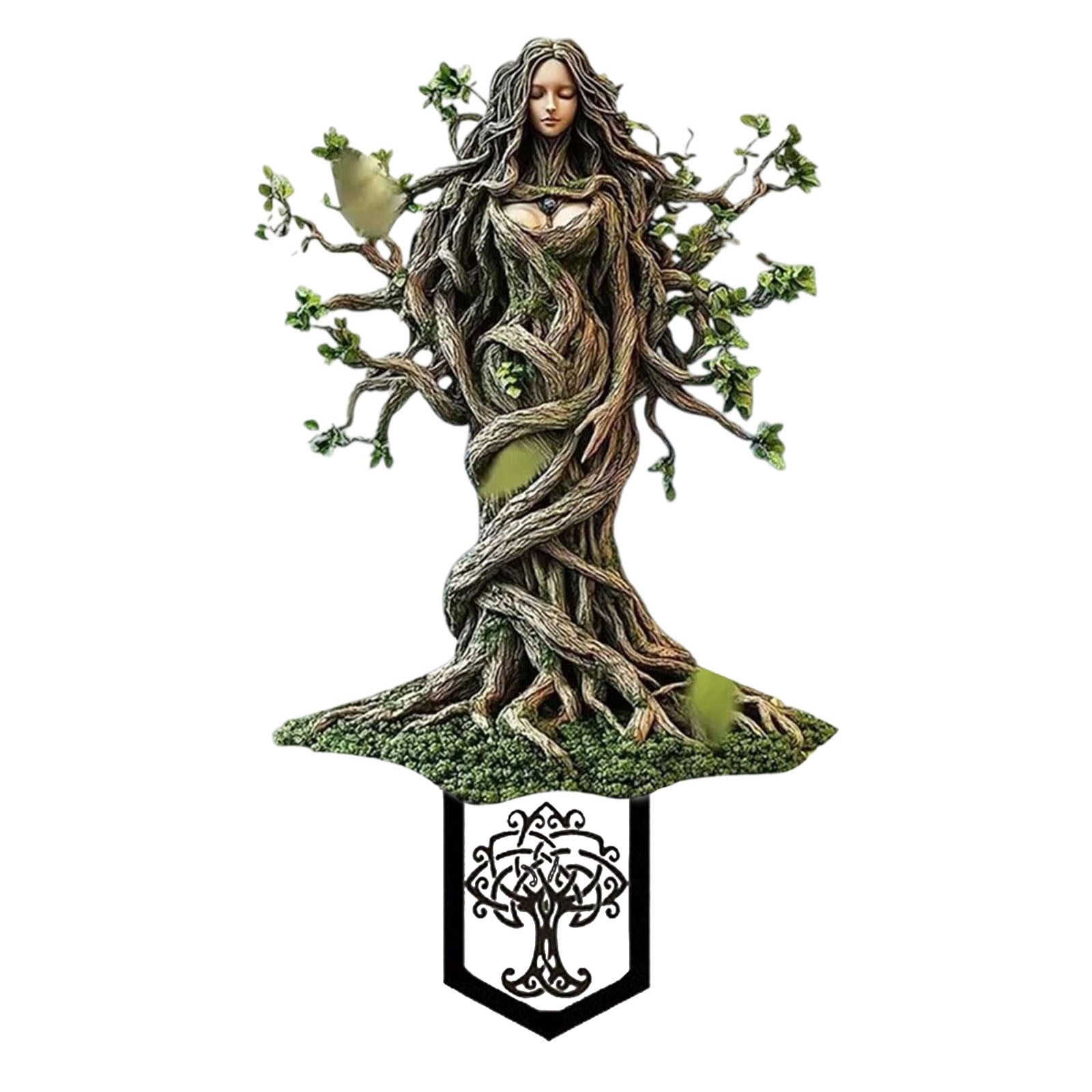 Kojanyu Outdoor Lawn Acrylic Green Nature Statue Decorative Floor Plugs ...