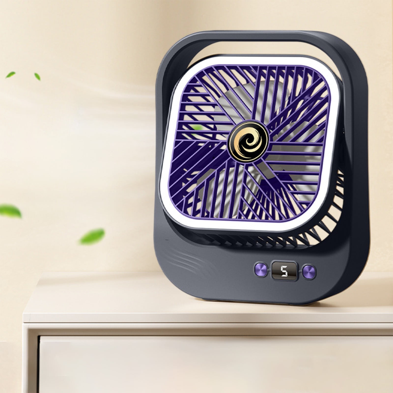 Kojanyu USB Charging Warm Night Light Fan for office and Dorm,Mini Loop ...