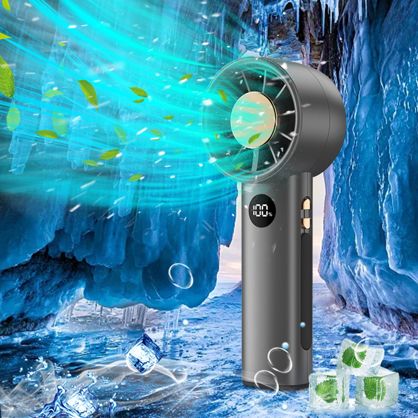 Kojanyu Variable Speed Handheld Fan – High Wind Power Silent Turbine ...