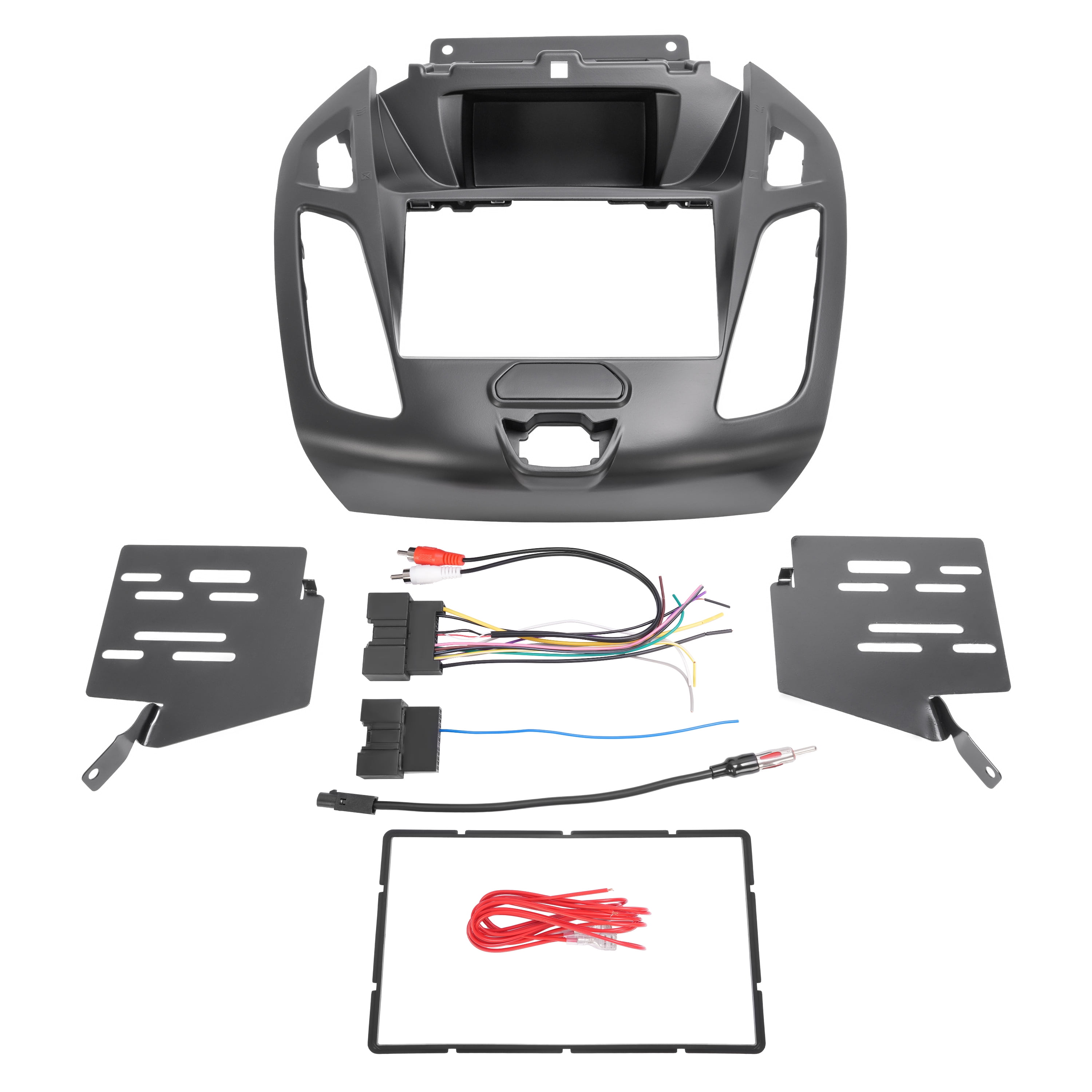 Kojem 2 DIN Dashboard Radio Panel Dash Kit for 2014-2018 Ford Transit ...