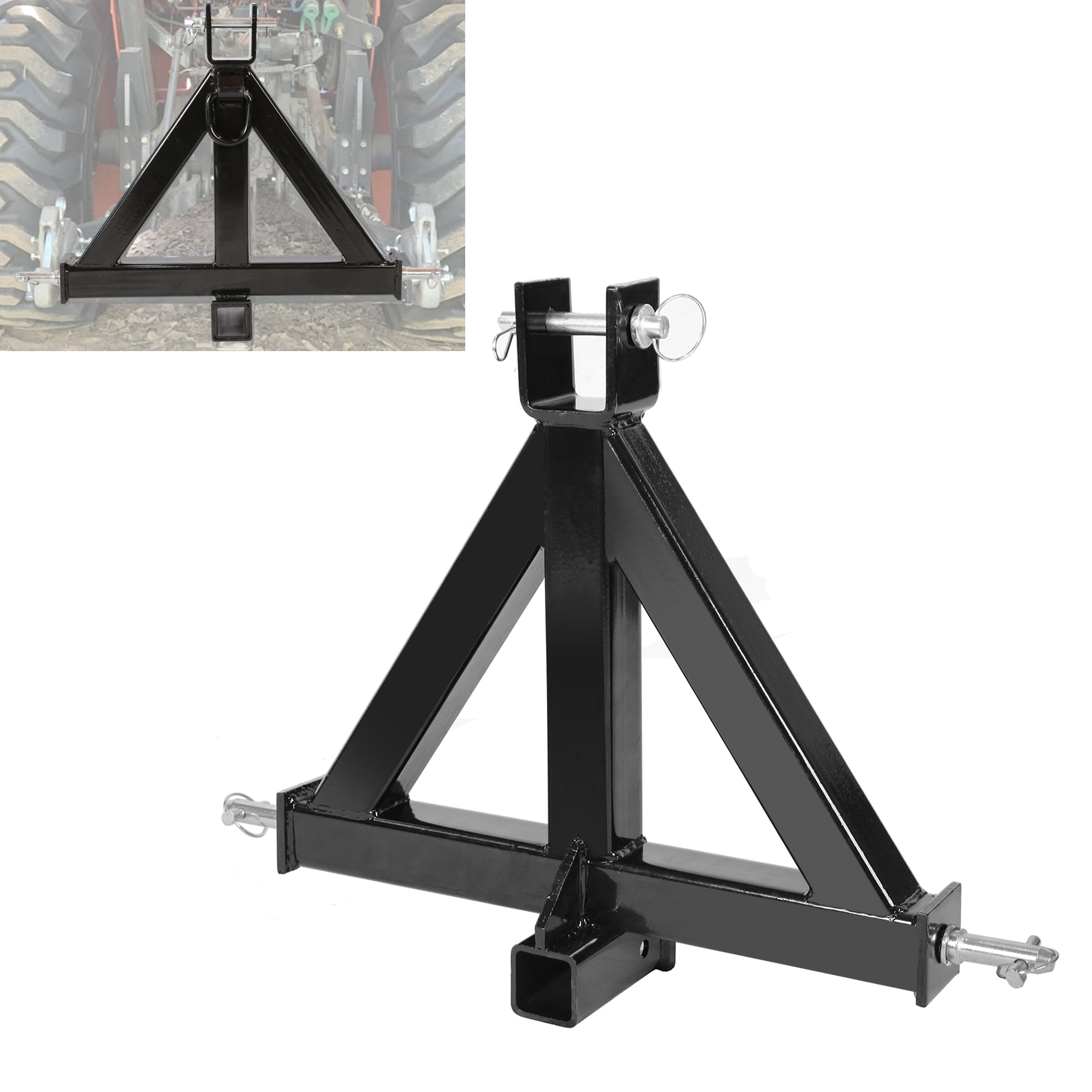 Kojem 3 Point Trailer Hitch 2" Receiver Category 1 Tractor Adapter Tow ...