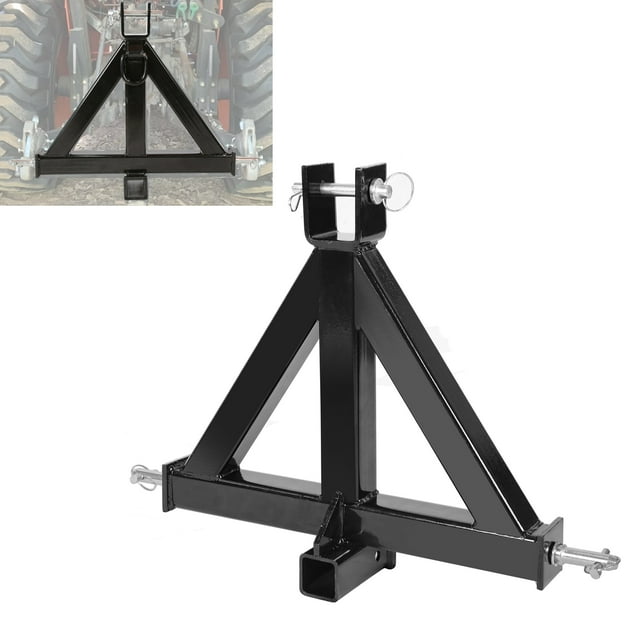 Kojem 3 Point Trailer Hitch 2" Receiver Category 1 Tractor Adapter Tow ...