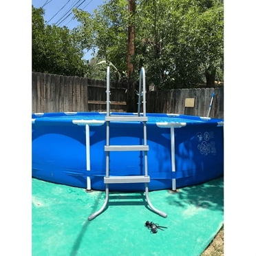 "Intex Deluxe Above Ground Pool Ladder with Quick Detachable Steps for ...