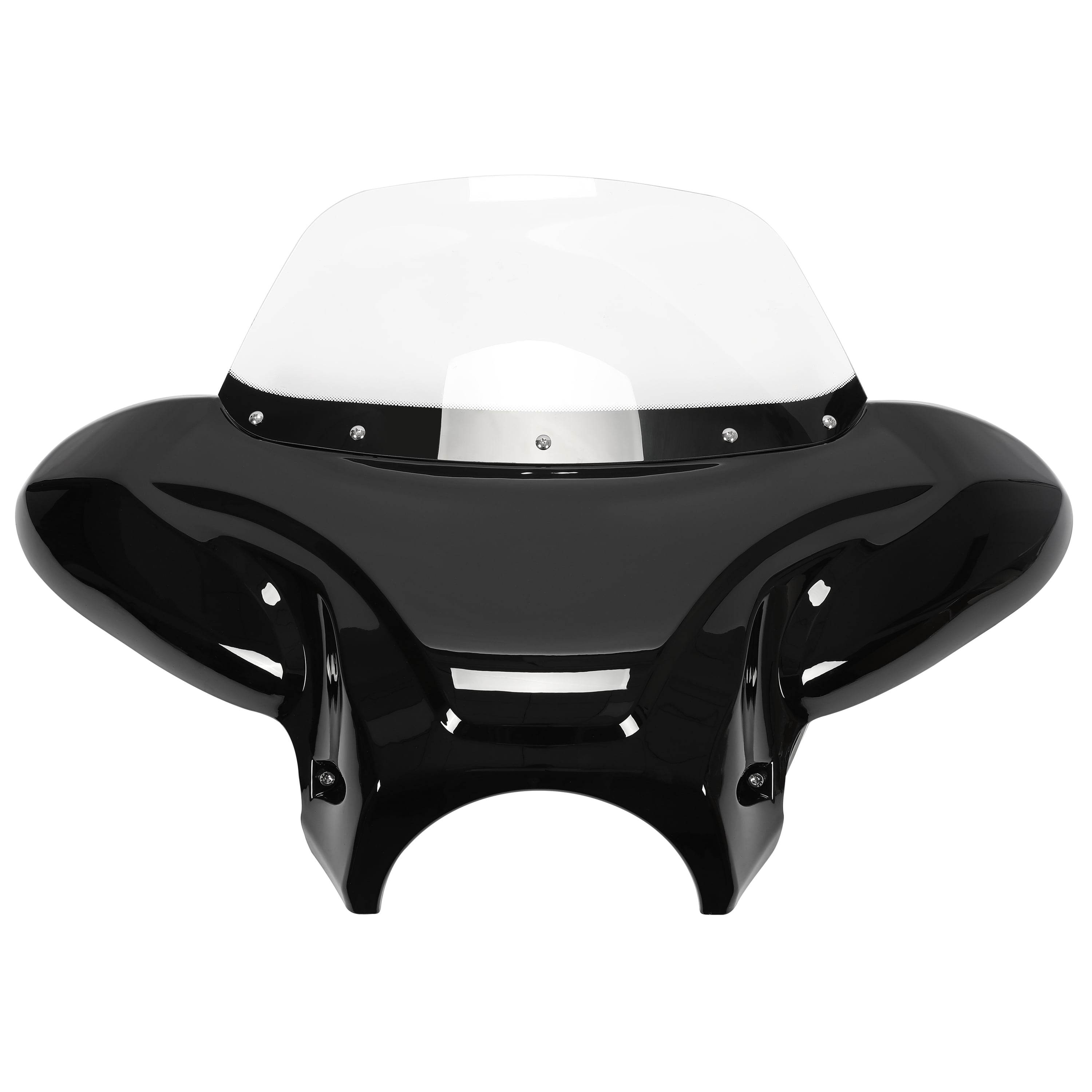 Kojem 37" Universal Motorcycle Cruiser Fairing Batwing Bat Wing w/Clear ...
