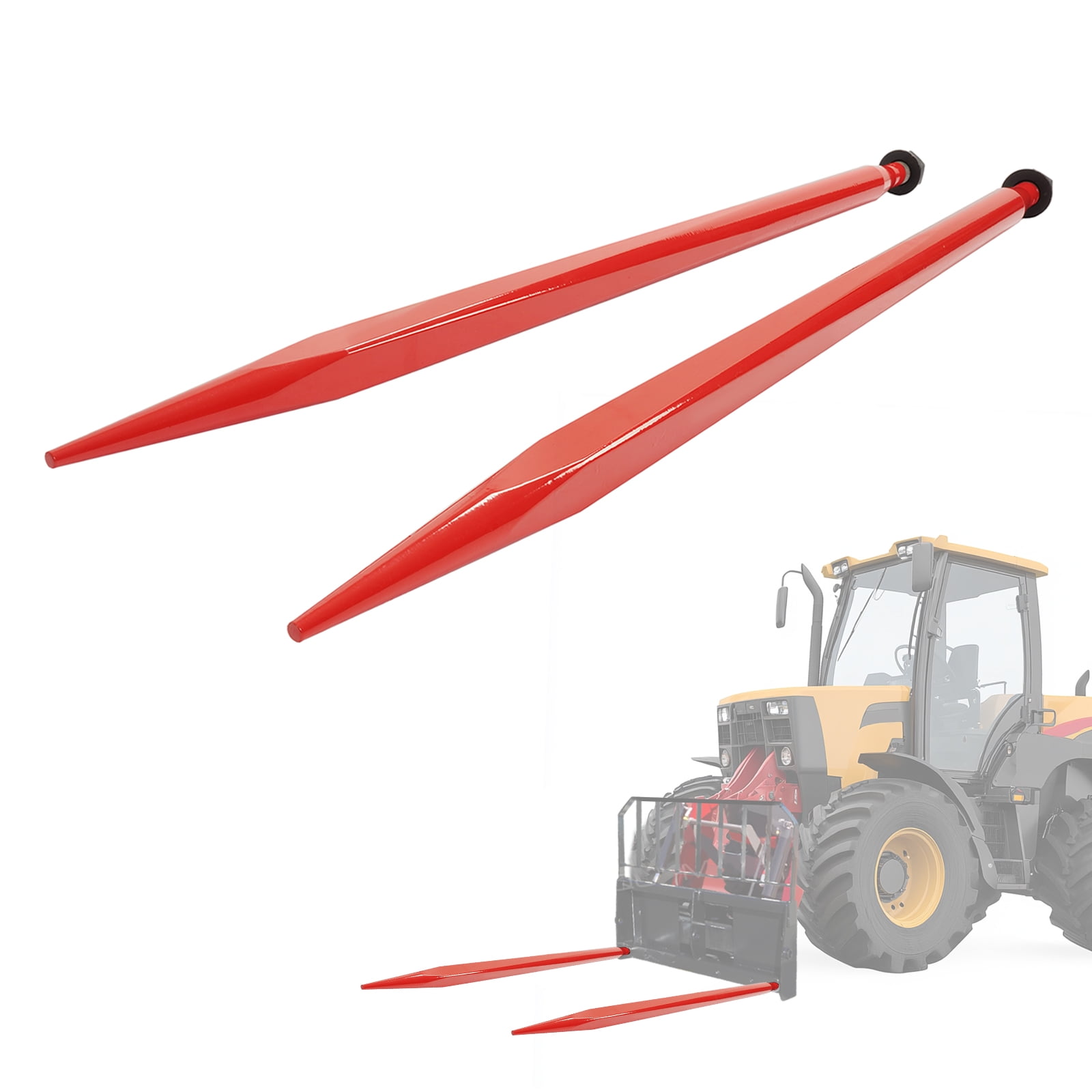 Kojem 39" Red Powder Coated Hay Bale Spear Set - 3000lbs Capacity ...