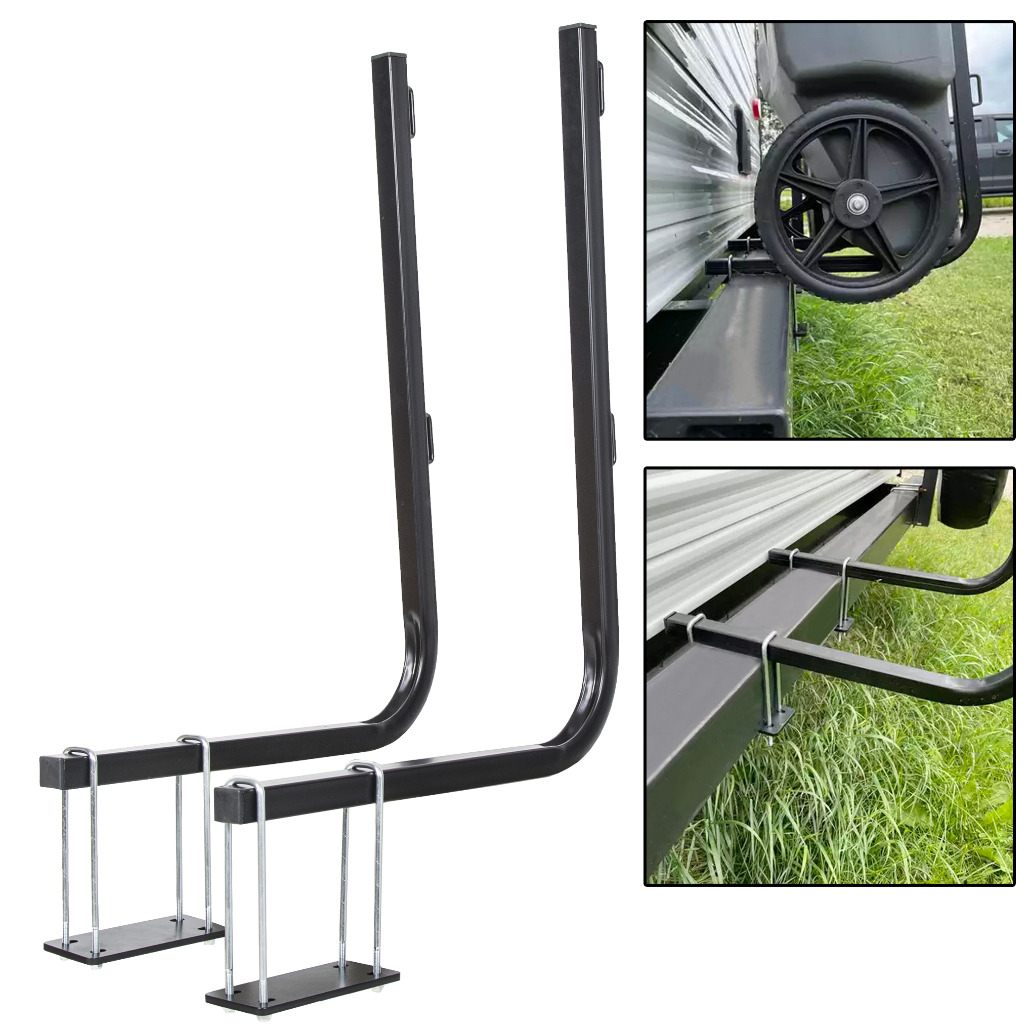 Kojem Universal RV 4" Square Bumper Mounting Mounted Cargo Carrier Box ...