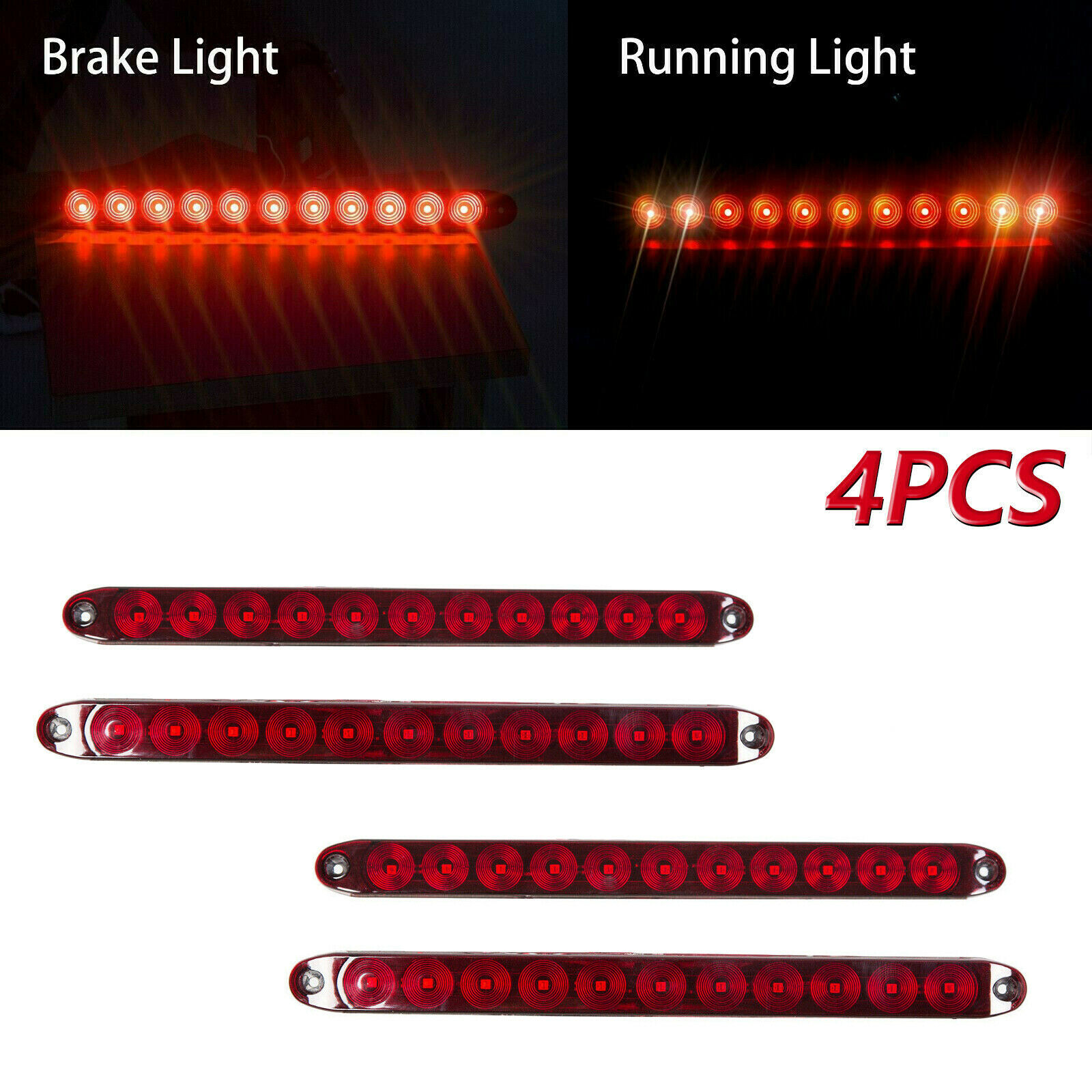 Trailer Marker Lights, Kojem 8PCS Clearance Lights Rectangular ...