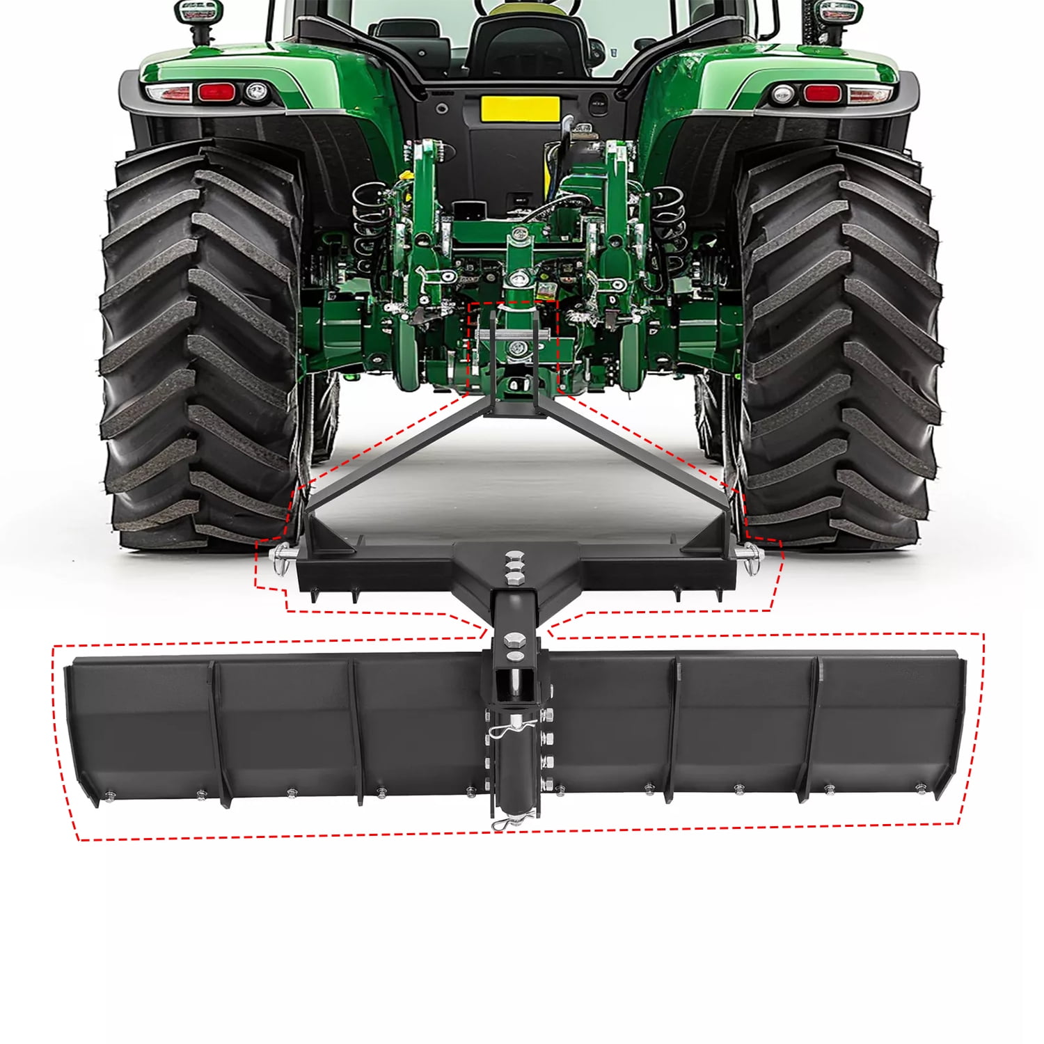 Kojem 52" Width 3 Point Rear Grading Blade Scrape Blade Fit Category 0 ...