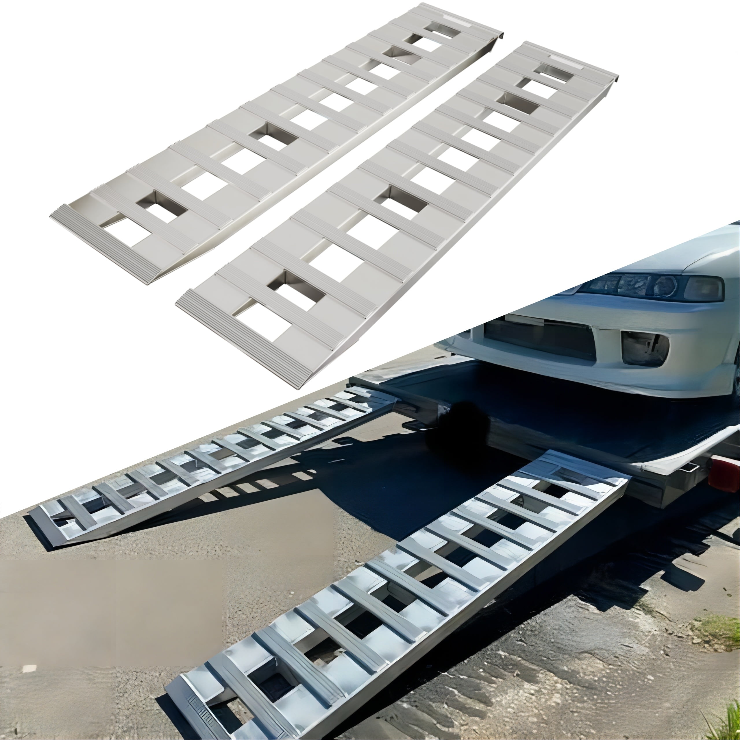 "Kojem 6800lbs Aluminum Loading Ramps for Vehicles, 72"" X 15 ...