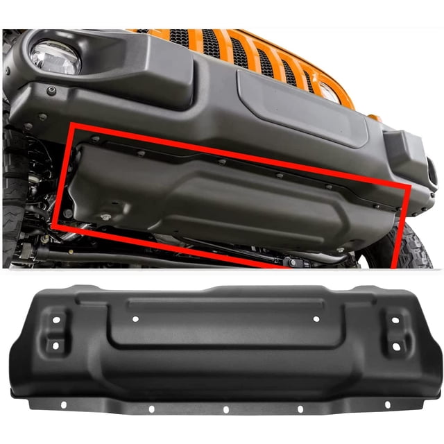 Kojem 68293984AB Front Bumper Lower Skid Plate for 2018-2022 Jeep ...