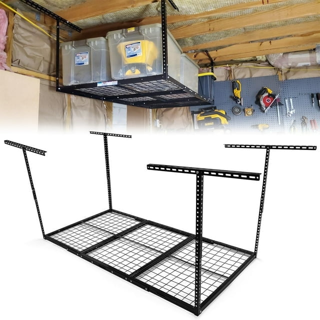 Kojem 72" x 36" Overhead Garage Storage Rack Adjustable Organization ...