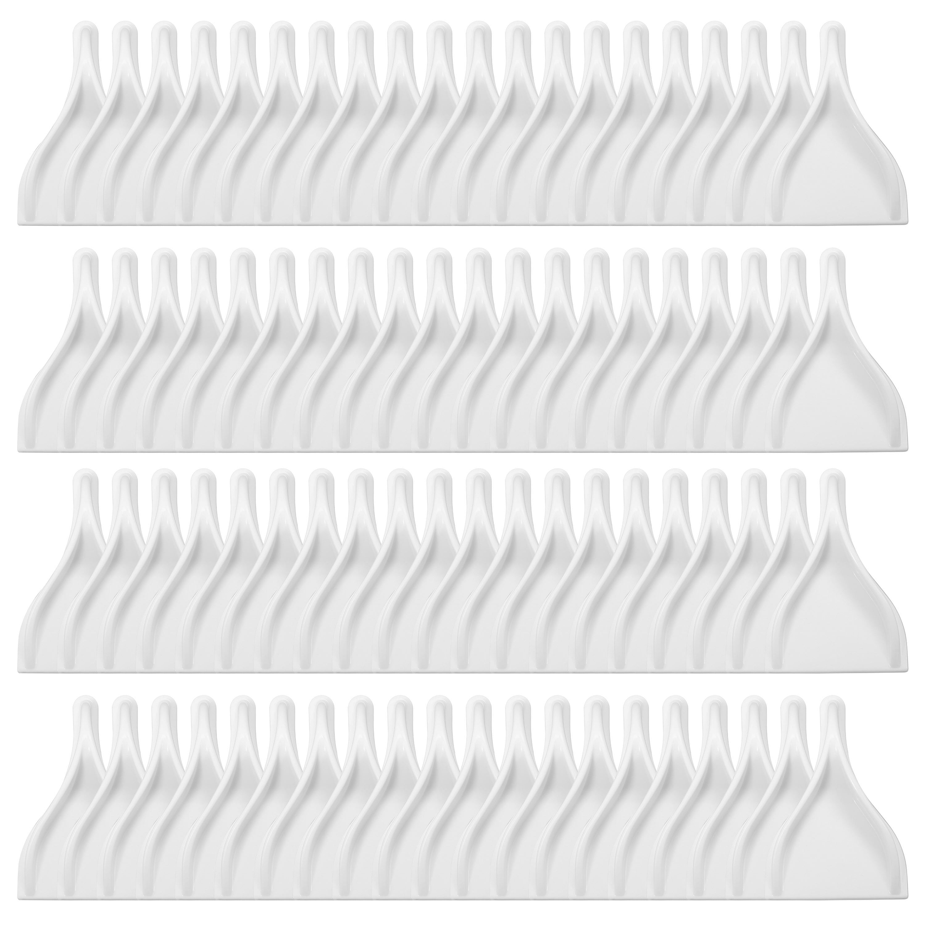 Kojem 80PCS White Stick-on Vortex Generator Universal Fairing Fins Air ...