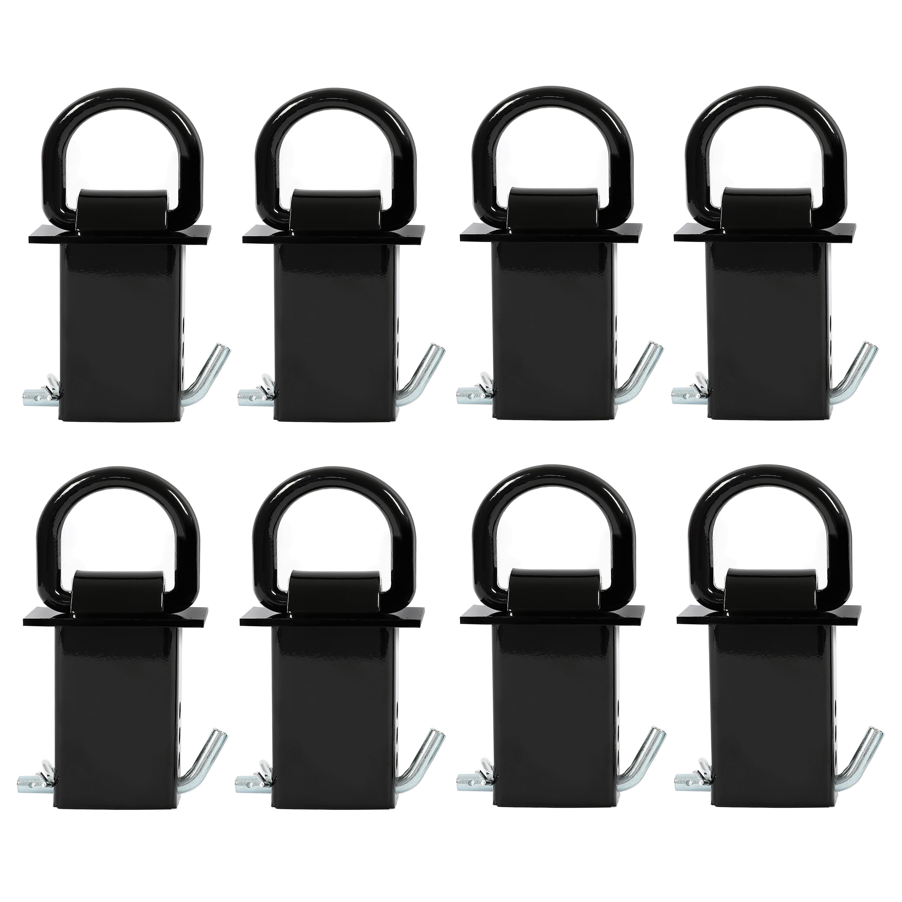 Kojem 8 Pack Standard 2" x 4" Trailer Stake Pockets D-ring Adjustable ...
